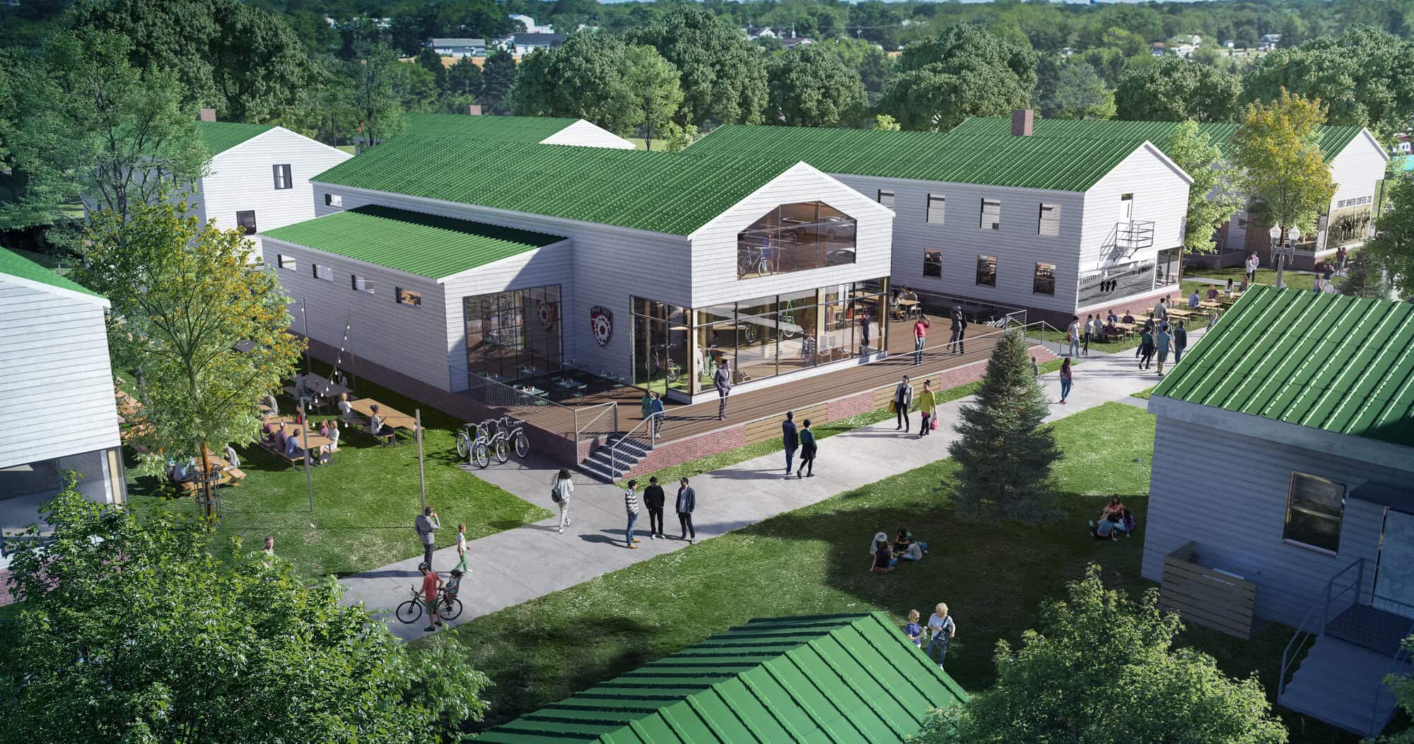 The Barracks at Chaffee | Arkansas Architects | Retail Commercial ...